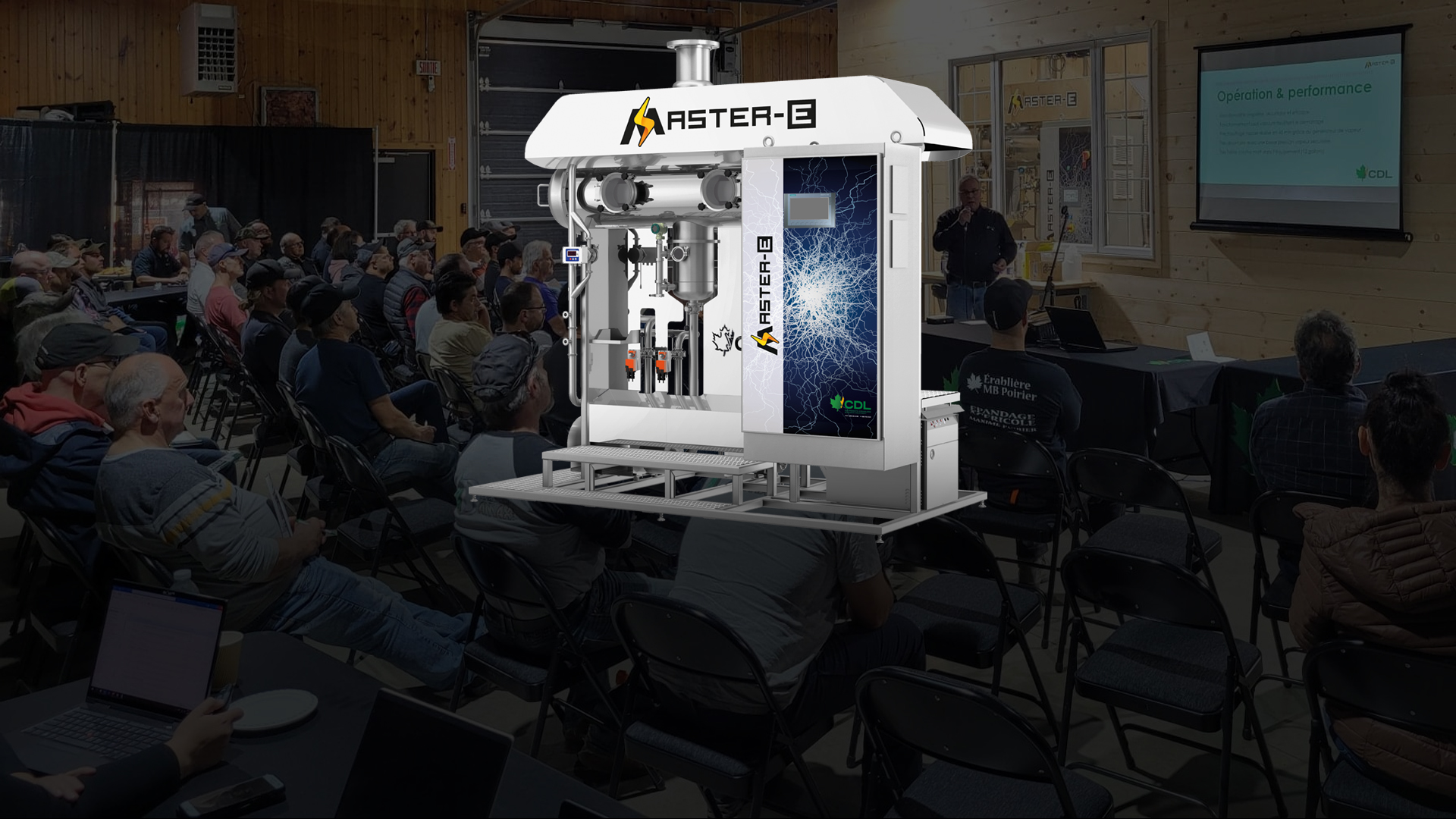 100% Electric Evaporator: Master-E : Les équipements d'érablière CDL